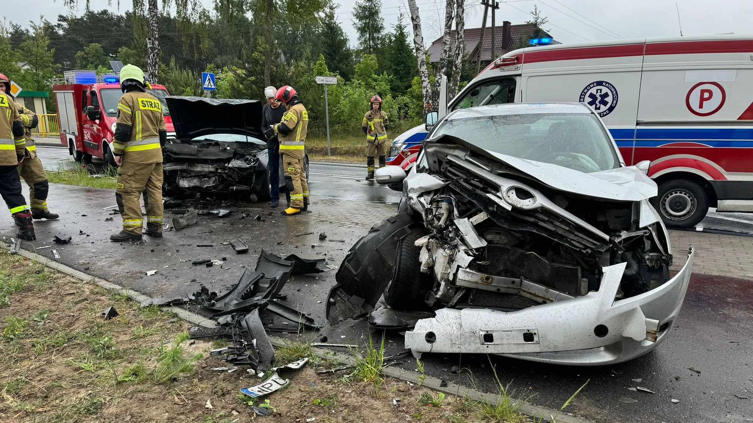 Wypadek w miejscowości Nowe Grabie
